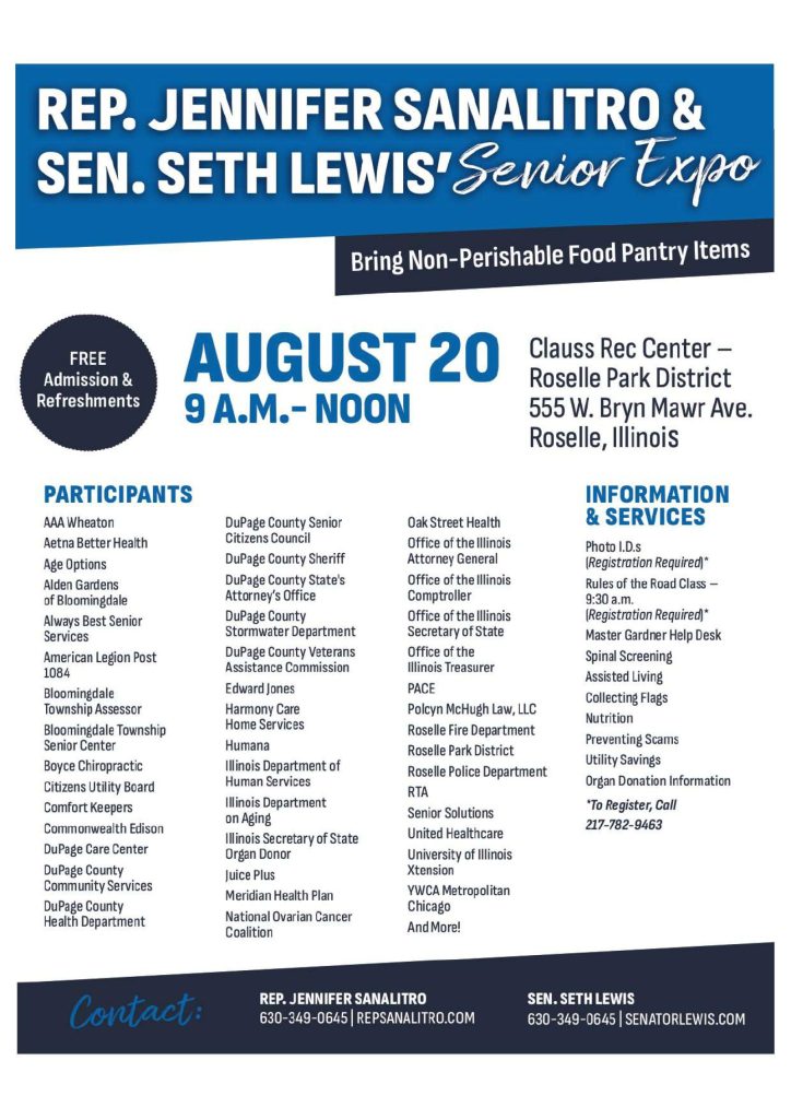 Rep. Jennifer Sanalitro & Senator Seth Lewis’ Senior Expo 2024 ...